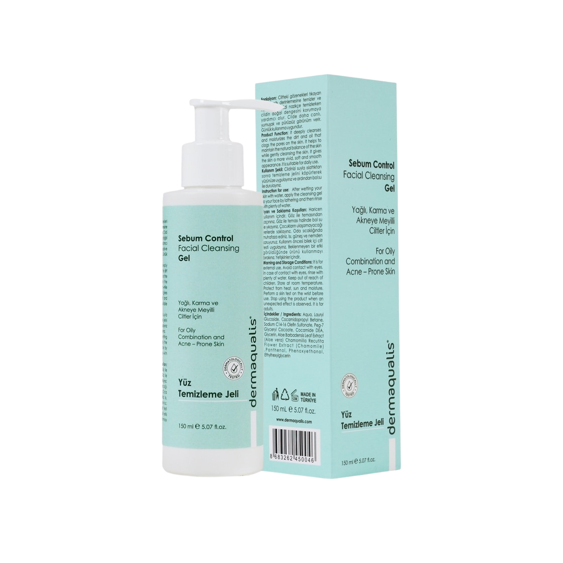 Sebum Control Facial Cleansing Gel - Dermaqualis